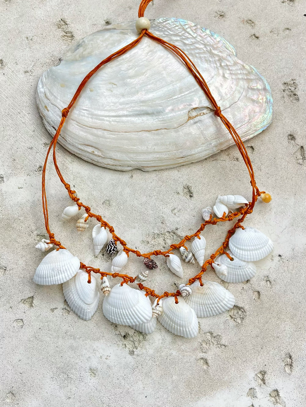 Statement Seashell Choker Necklace | Natural Seashell Boho Accessories ...