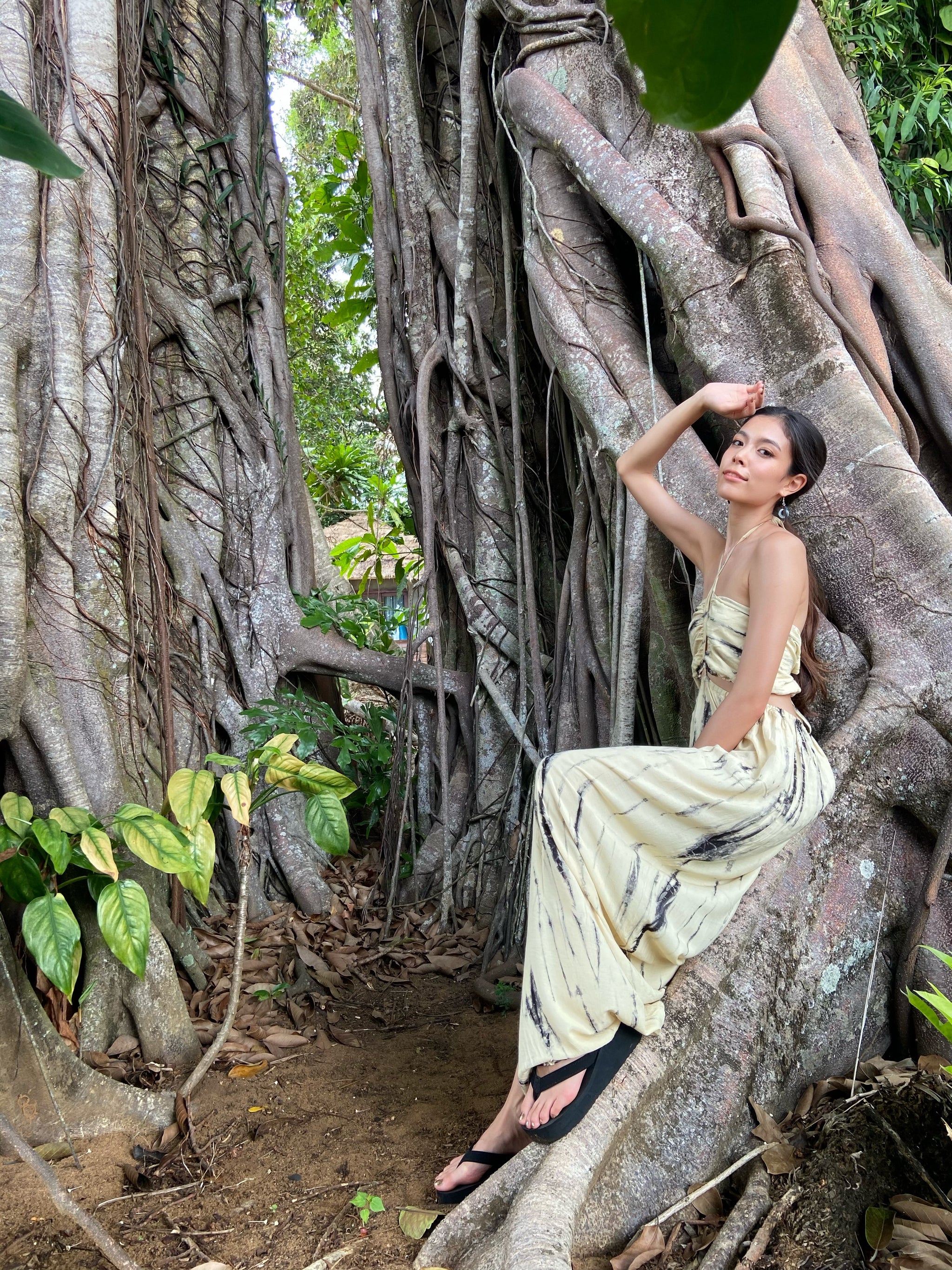 Selena Cut Out Dress in Tie dye - Tie dye cut out summer dress | Coco ...